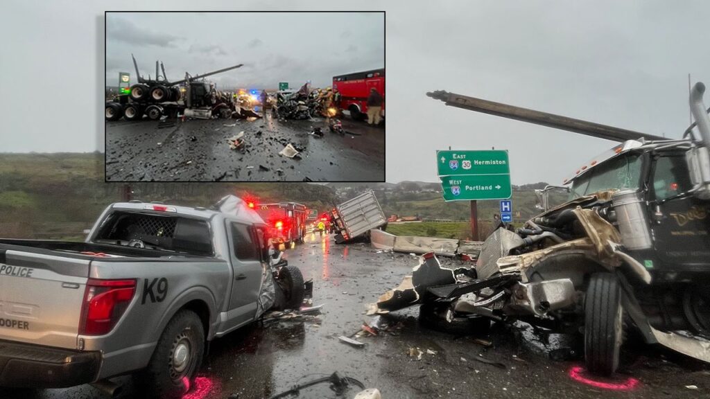 Two Oregon State Police Troopers, Log Truck Driver Injured in Multi ...