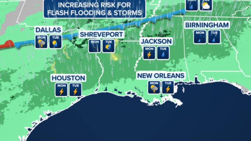 Houston Weather Alert: Tropical Moisture Raises Monday Flash Flooding ...